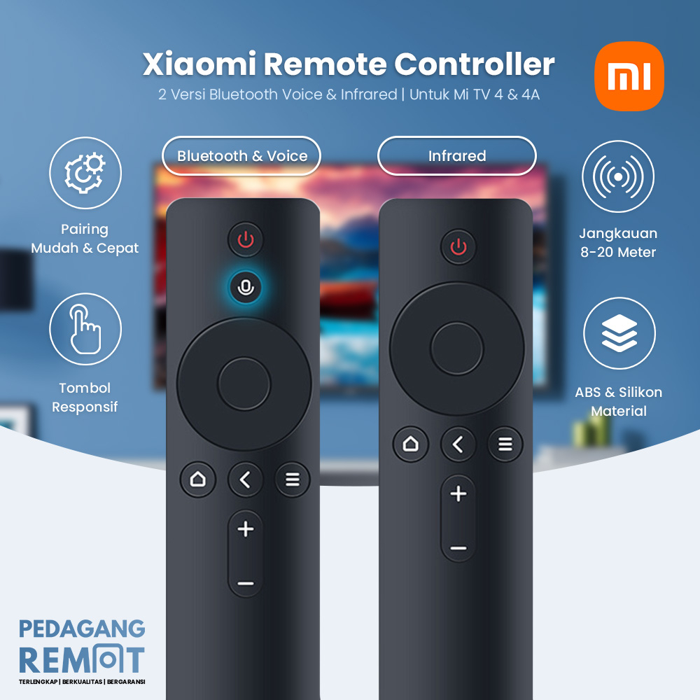 Jual Remote TV Xiaomi Mi TV 4A Android Smart TV Voice & Non Voice ...