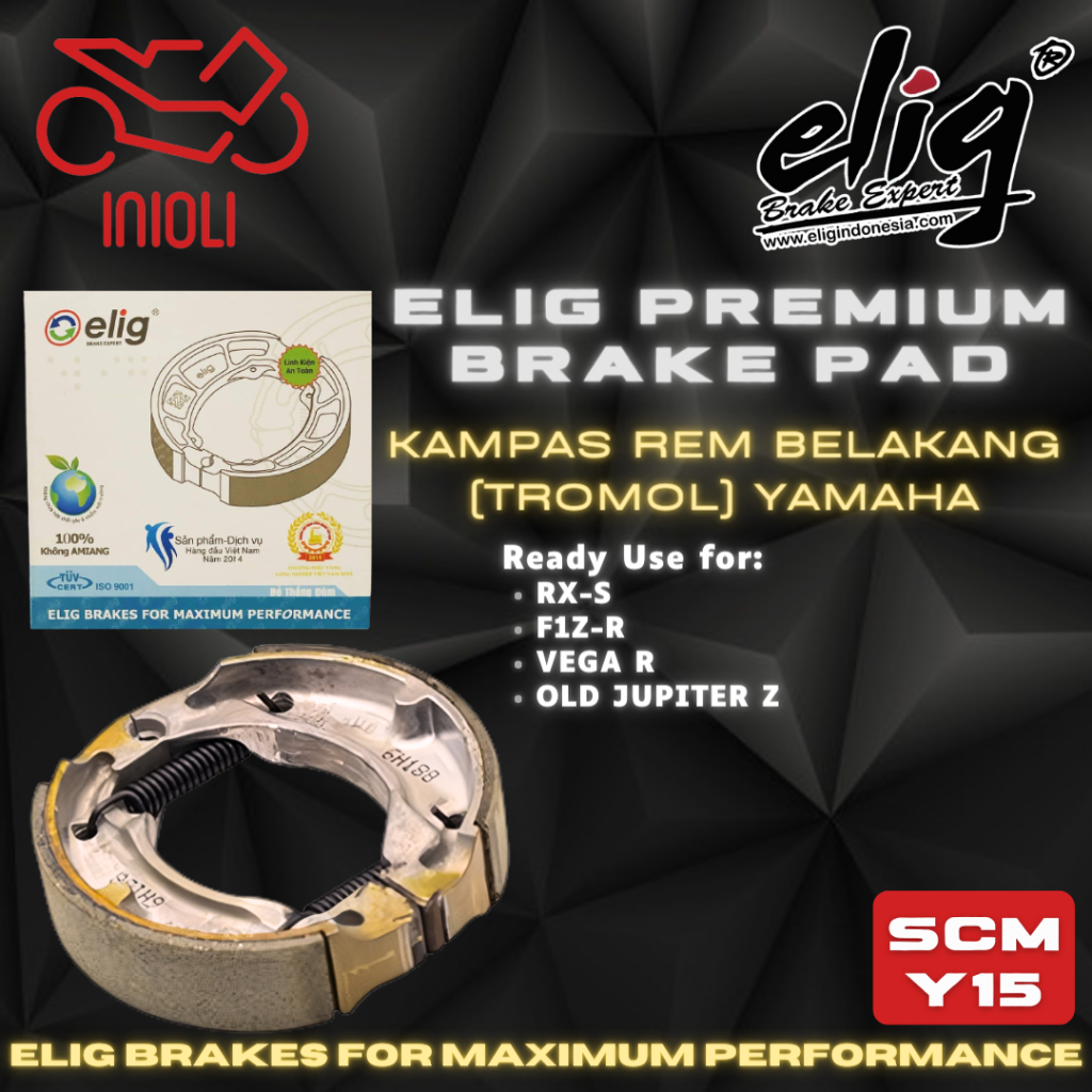Jual KAMPAS REM BELAKANG TROMOL ELIG SCM Y15 YAMAHA F1Z R RX-S OLD ...