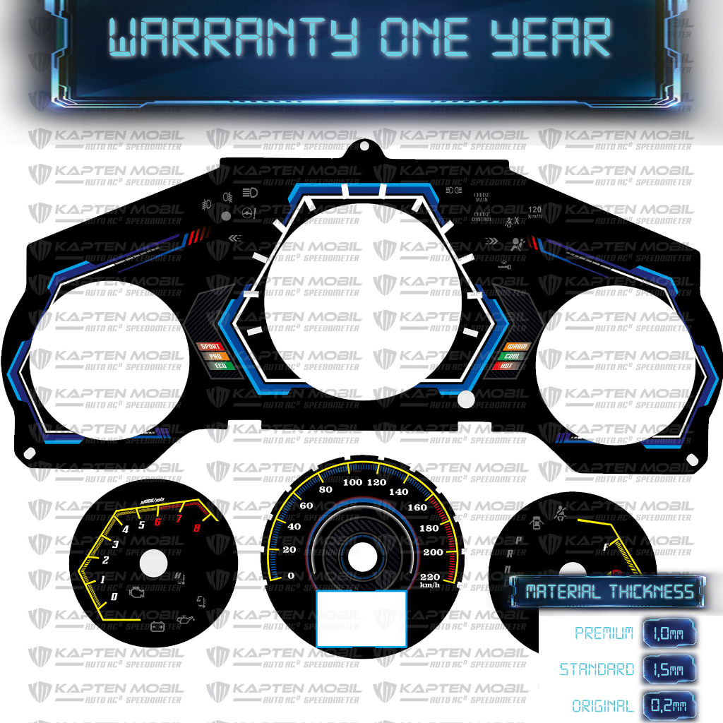 Jual Custom Panel Panel Speedometer Mobil Honda City GT Racing V2 ...