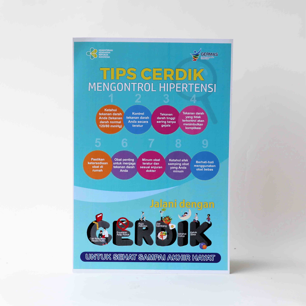 Jual Poster Penyakit | Poster Tips Cerdik Mengontrol Hipertensi ...