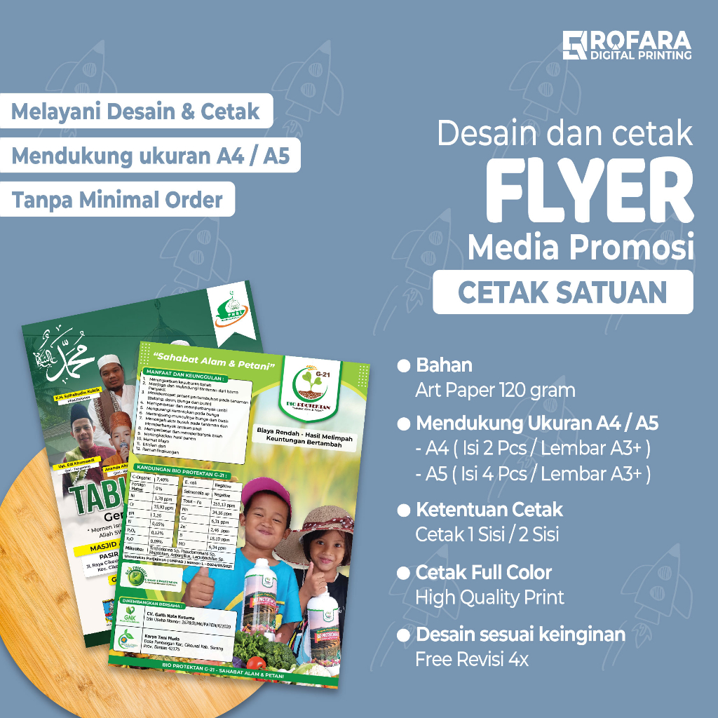 Jual Flyer | Art Paper 120 gram | Cetak Satuan - Ukuran A4 / A5 ( PROMO ...