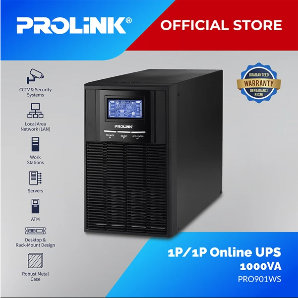 Jual PROLiNK Online UPS Proffesional Series 1P/1P PRO901ES PRO901 Tower ...