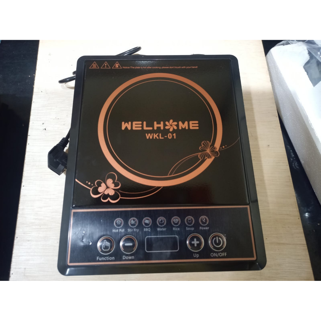 Jual KOMPOR LISTRIK WELHOME WKL-01 induction coocker | Shopee Indonesia
