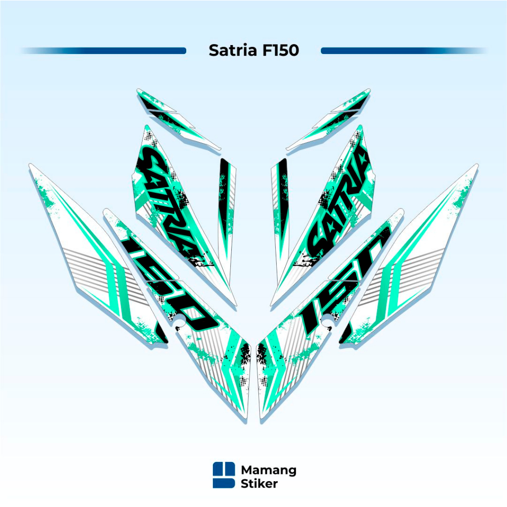 Jual Striping Satria Injeksi 150 Variasi (15) Suzuki F150 Stiker Keren ...