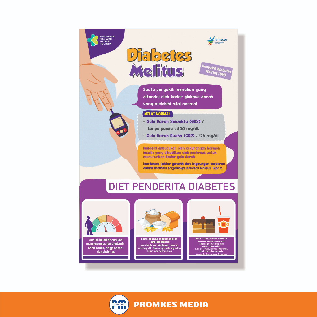 Jual Poster Kesehatan, Poster Kesehatan Diabetes, Diabetes, DM | Shopee ...