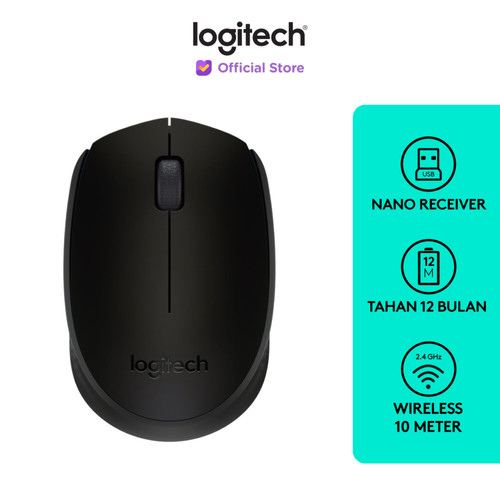 Jual LOGITECH B175 Wireless Mouse - Black - ORIGINAL | Shopee Indonesia