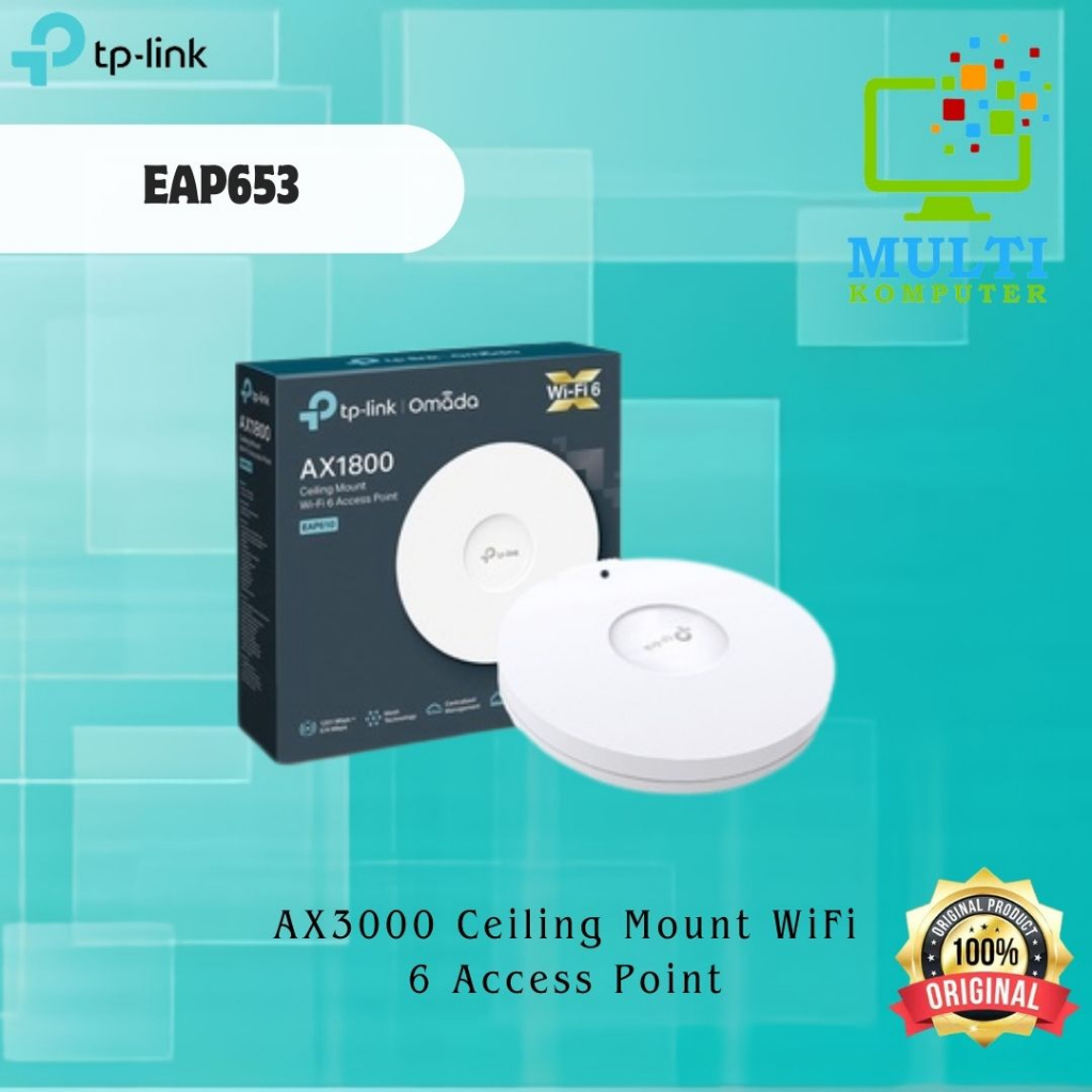 Jual TP LINK EAP653 AX3000 Ceiling Mount WiFi 6 Access Point EAP 653 ...