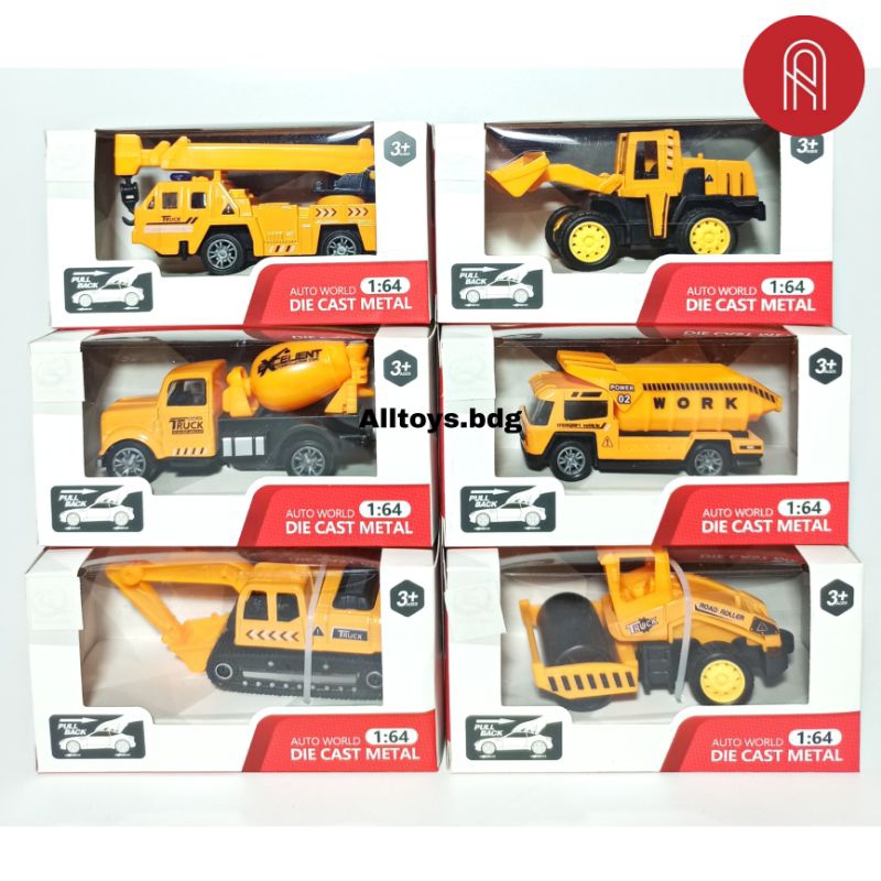 Jual Mobil Konstruksi engineering auto World Diecast Metal 1:64 ...