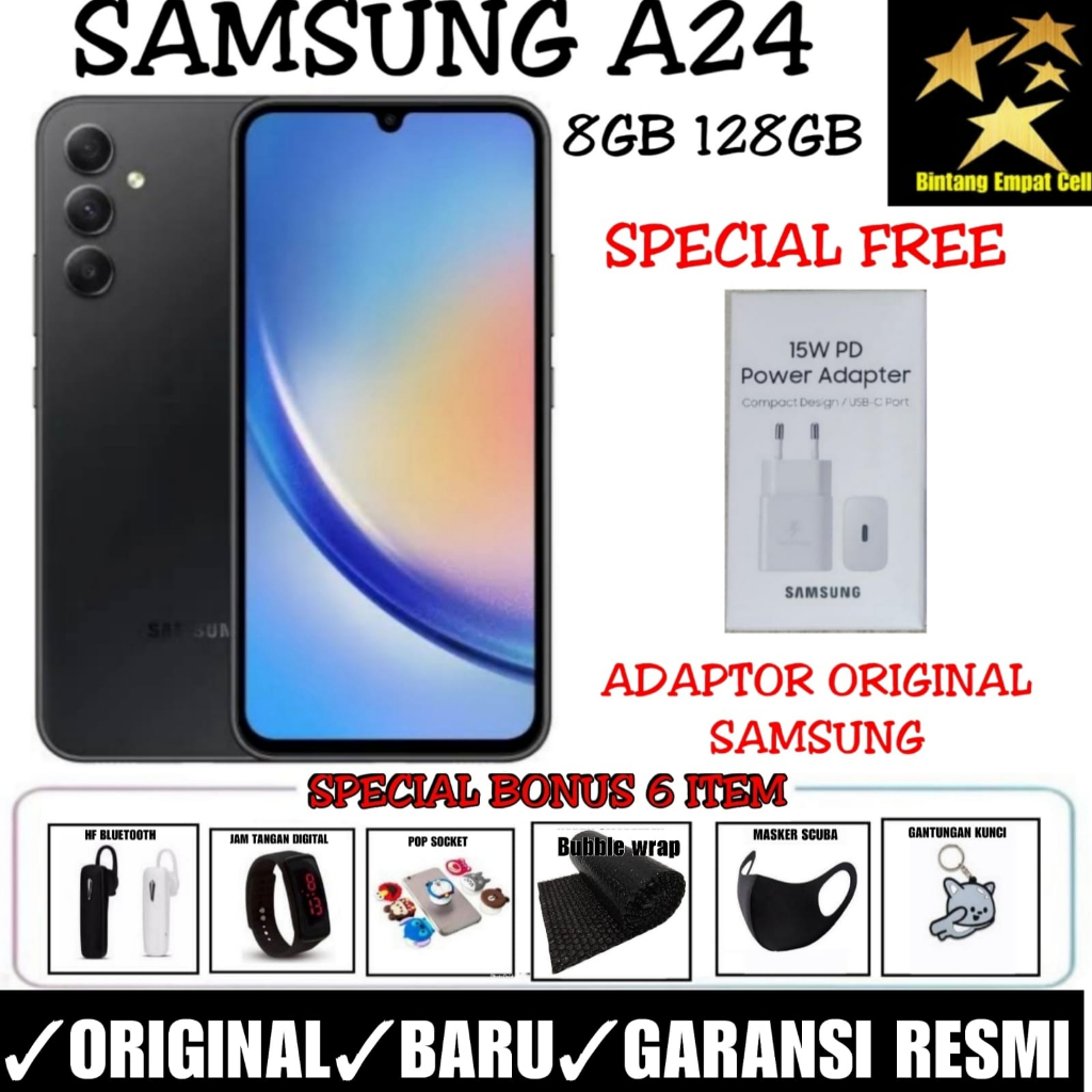 Jual SAMSUNG A24 8/128 GARANSI RESMI SUPER AMOLED LCD | Shopee Indonesia