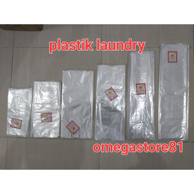 Jual Kantong plastik PP bening, plastik laundry ukuran 25x40 30x45 35x50 40x60 45x60 50x75 ...