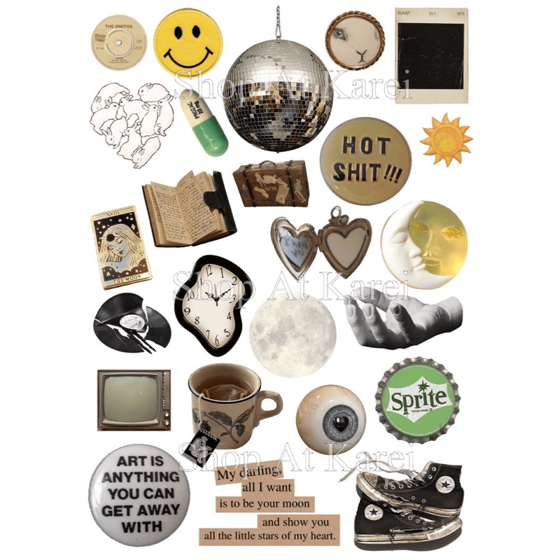 Jual Vintage Stuff Sticker Set | Shopee Indonesia