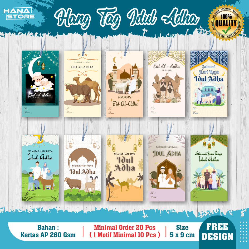 Jual Hang Tag Idul Adha / Hang Tag Lebaran Qurban / Hang Tag Eid Al ...