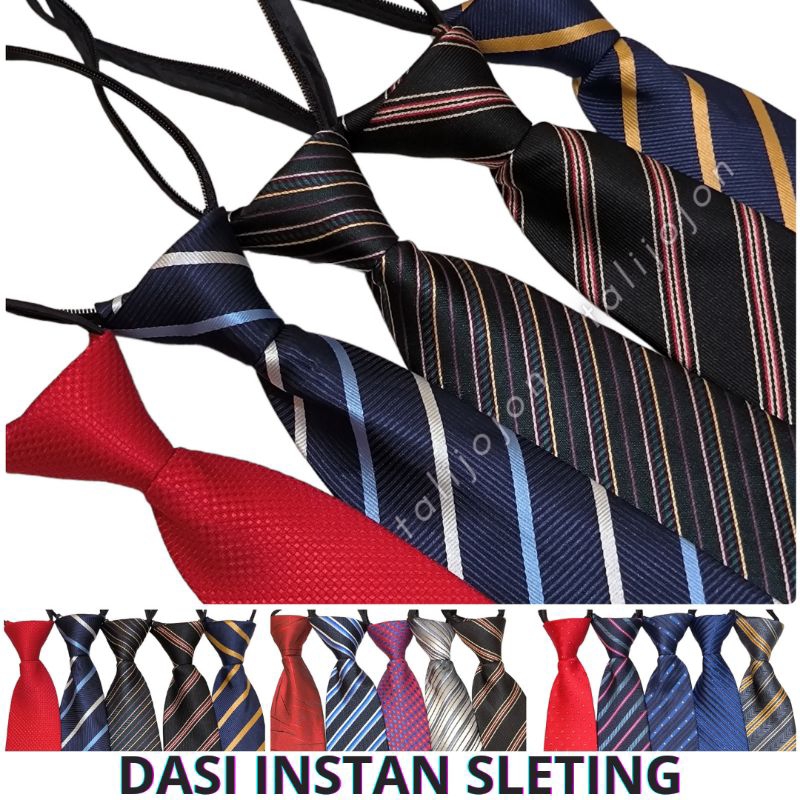 Jual Dasi Pria DASI INSTANT dasi resleting dasi siap pakai dasi langsung pakai dasi formal dasi ...