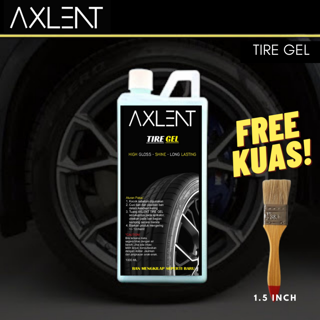 Jual Semir Ban Mobil Motor AXLENT TIRE GEL Berkualitas Isi 1 Liter 1000 ...