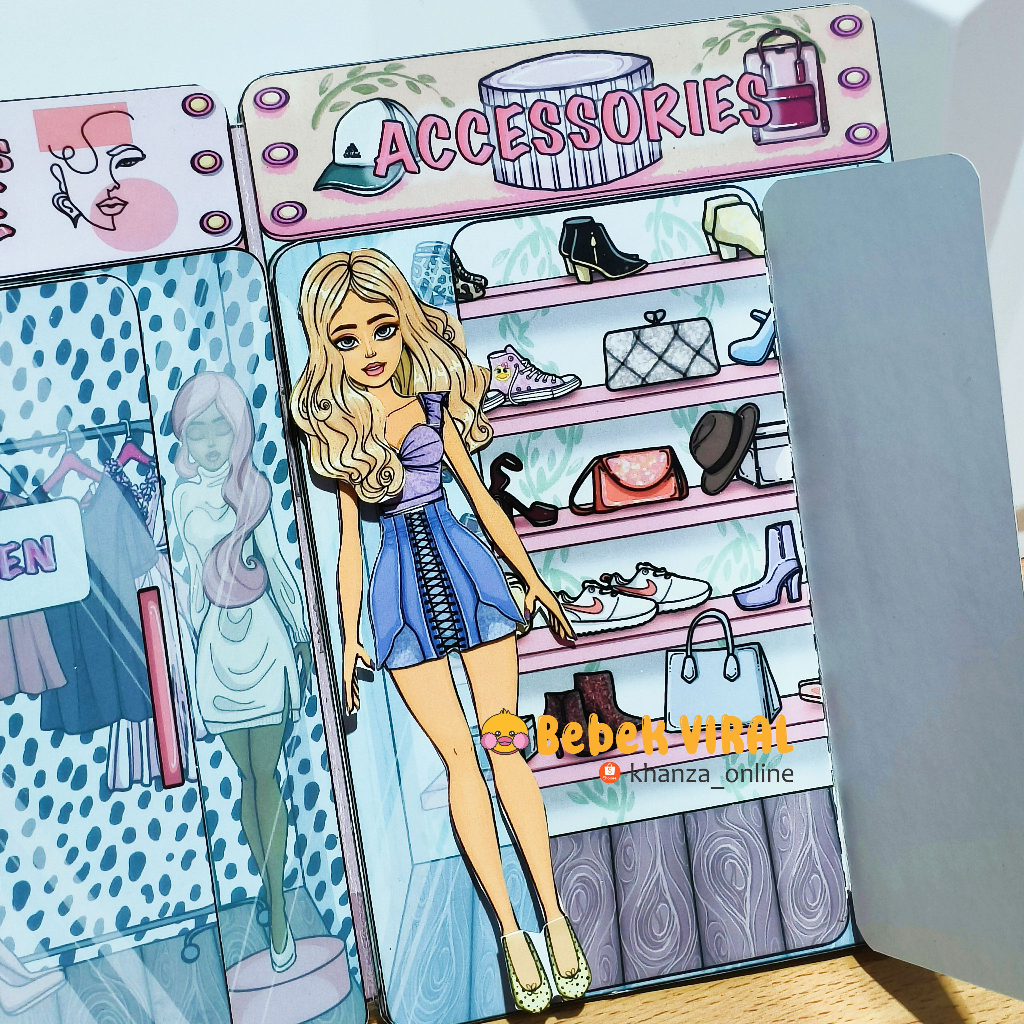 Jual SHOPPING MALL SERIES Paper Doll Quiet Book Mainan kertas Mainan ...