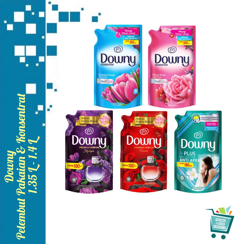 Jual Downy Pelembut dan Pewangi Pakaian Konsentrat 1.35L / 1.4L / 1.4 ...