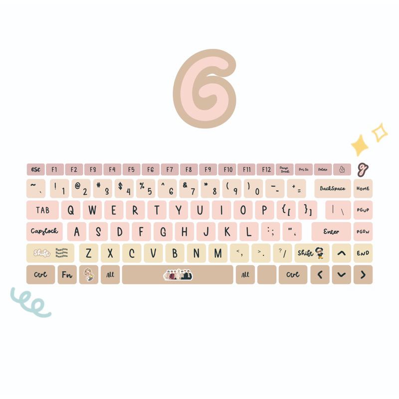 Jual HWL STUDIO - BTS Sticker Keyboard - Stiker Laptop - Stiker kisscut ...