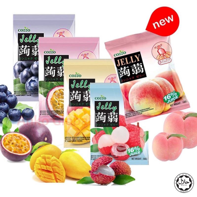 Jual Cozzo Jelly Zero Konnyaku Jelly Pouch 160gr Cemilan Jelly | Shopee ...