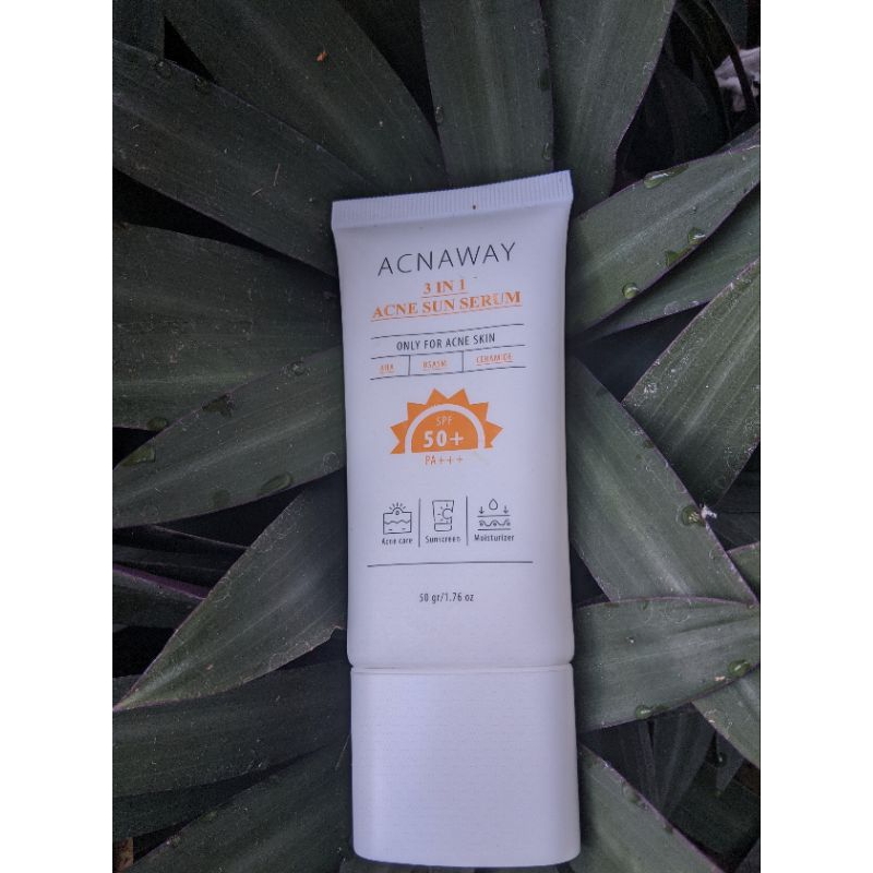 Jual ACNAWAY 3 IN 1 Acne Sun Serum Sunscreen | Shopee Indonesia