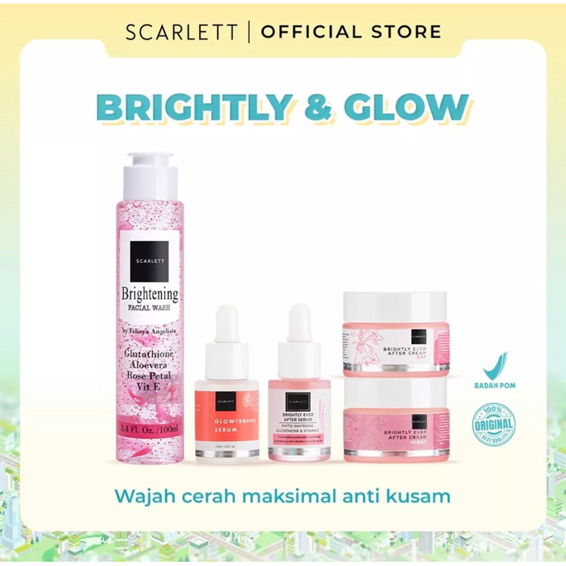 Jual Paket Skincare Scarlett | SCARLETT SKINCARE PACKAGE | Shopee Indonesia