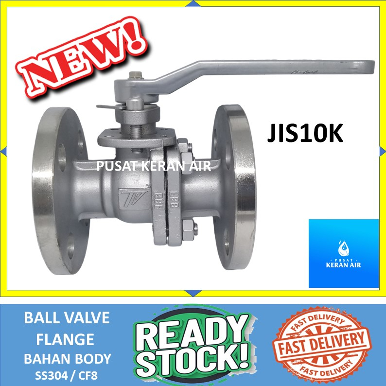 Jual KRAN BALL VALVE STAINLESS 304 FLANGE JIS10K CF8 UKURAN 6 INCH ORI | Shopee Indonesia