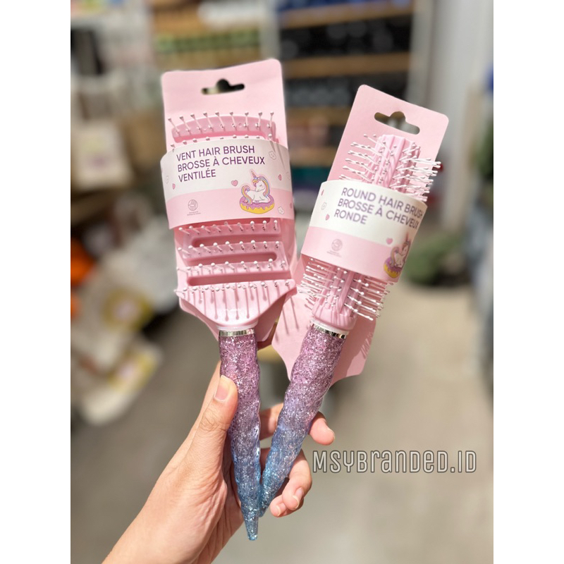 Jual HAIR BRUSH MINISO SISIR RAMBUT UNICORN DREAM COLORFUL ROUND ...