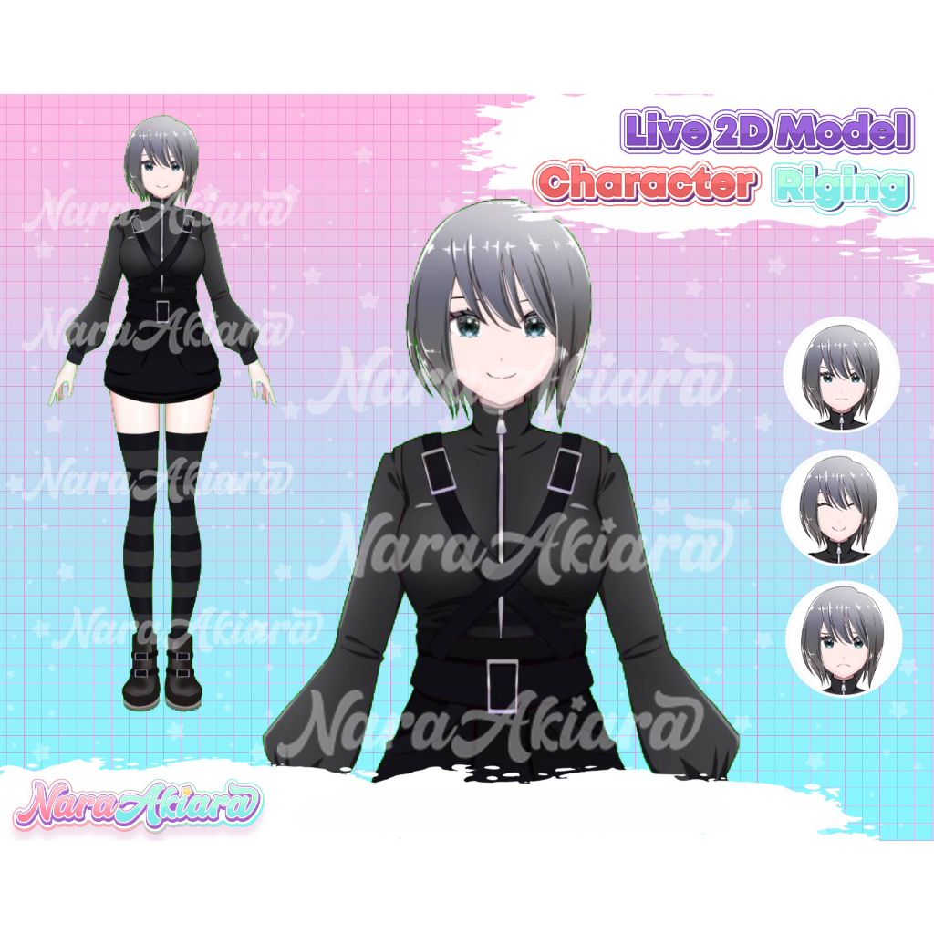 Jual Dapatkan Karakter Anime Vtuber Model Live2D Siap Pakai untuk ...