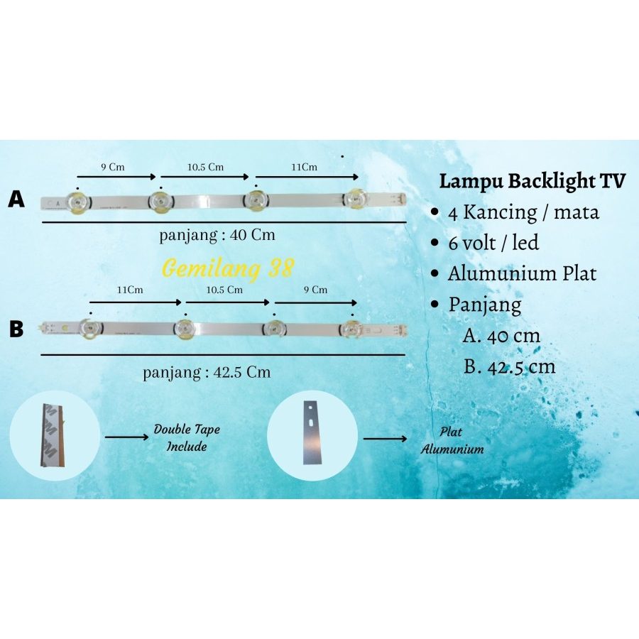 Jual BACKLIGHT TV LG 42 INC 42LN5100 42LN5400 42LN5710 LAMPU BL LED 42LN | Shopee Indonesia
