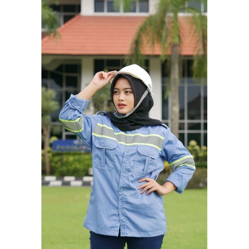 Jual Wearpack safety BUMA/BIRU GRATIS BORDIR NAMA | Shopee Indonesia