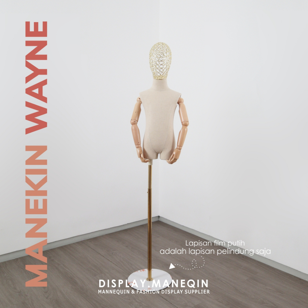 Jual Manekin WAYNE DM 149 Patung Setengah Badan Foam Anak Usia 4 5 6 ...