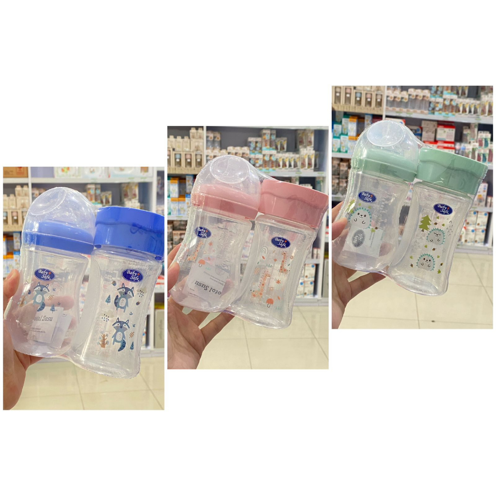 Jual Baby Safe Wide Neck Bottle Container dan Food Container Isi 2pcs ...