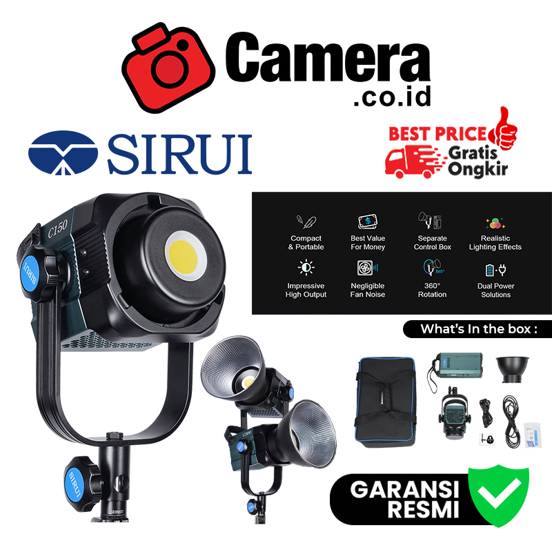 Jual SIRUI C150B Bi-Color LED Video Light Panel | Shopee Indonesia