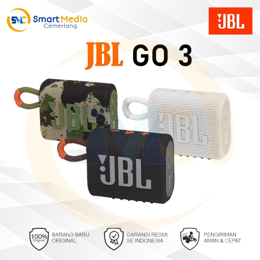 Jual JBL Go 3 Portable Bluetooth Speaker Wireless Waterproof Go 3 ...
