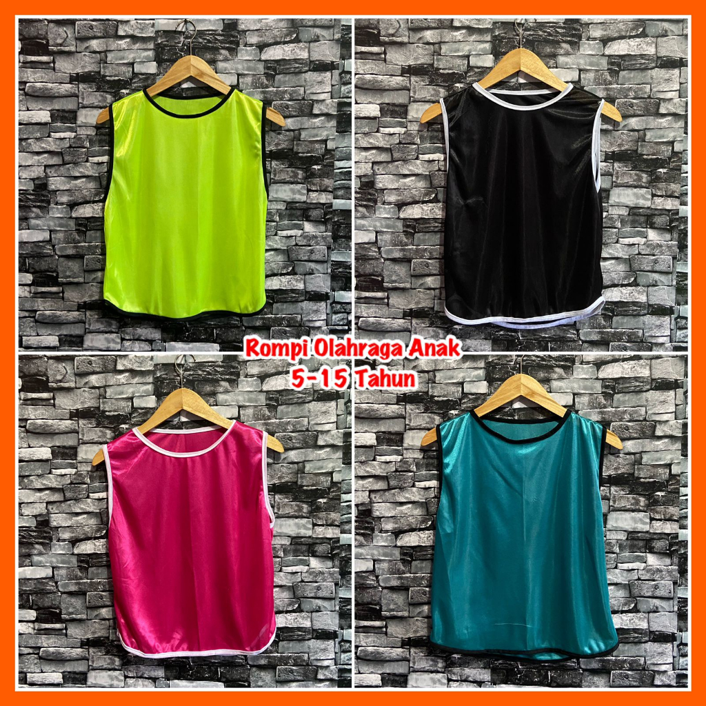 Jual Rompi bola polos untuk anak anak rompi futsal anak SD SMP Polos ...