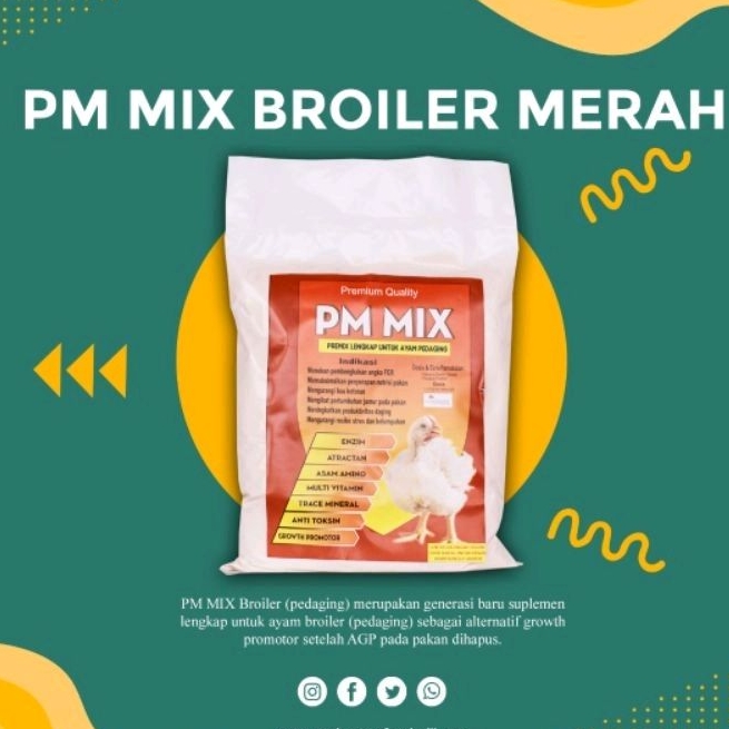 Jual PM Mix Broiler-R Merah Premix Efisiensi Pakan & Produktivitas ...