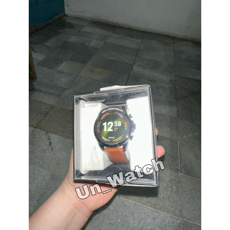 Jual Jam Smartwatch Gen 6 Men Brown Leather FTW4062 100% Original ...