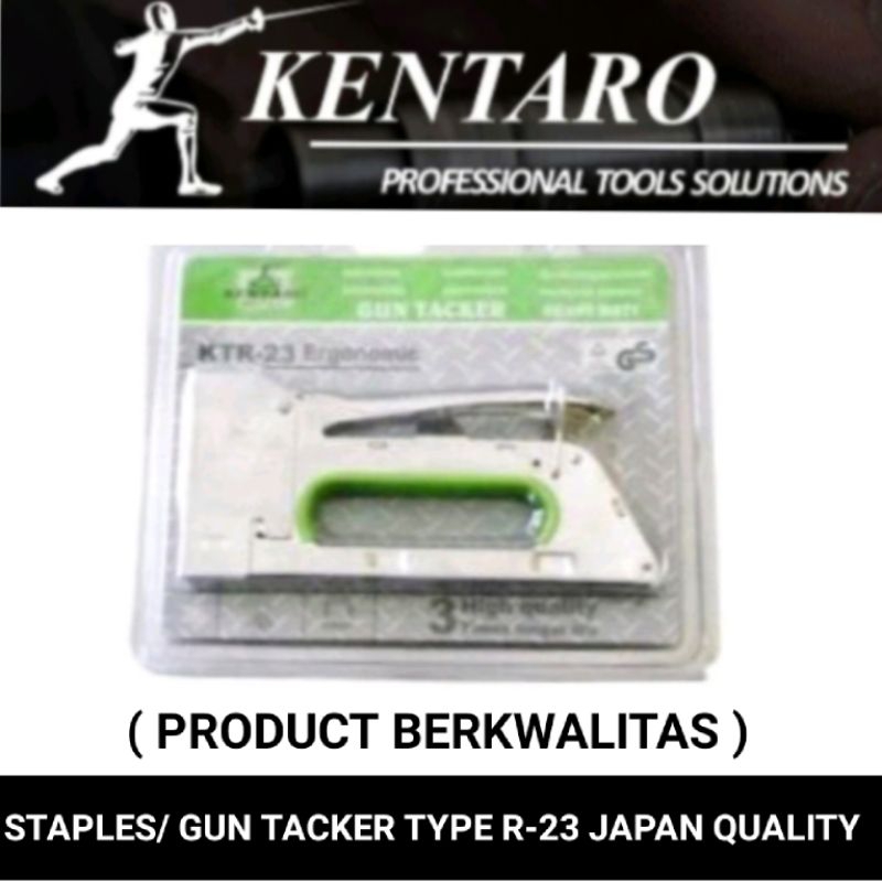 Jual Staples gun tacker TYPE R-23 (!model rapid ) heavy duty Kentaro ...