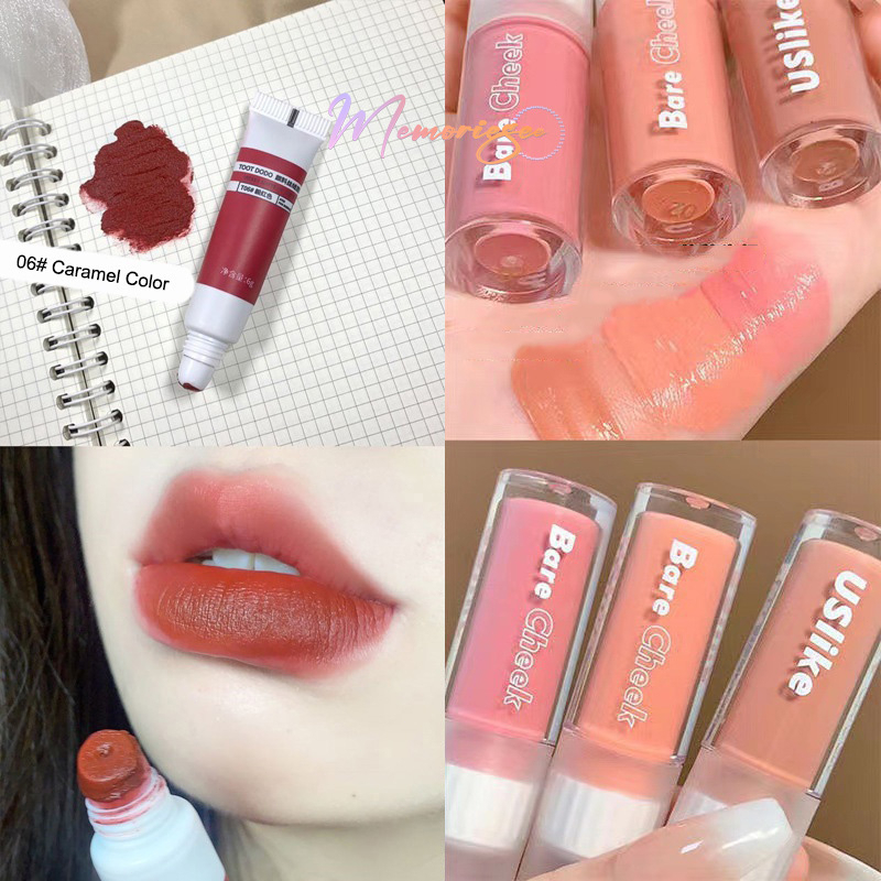 Jual COD&Ready Lipstik Lid Mud Smooth Lip Clay Liquid Blush on Natural ...