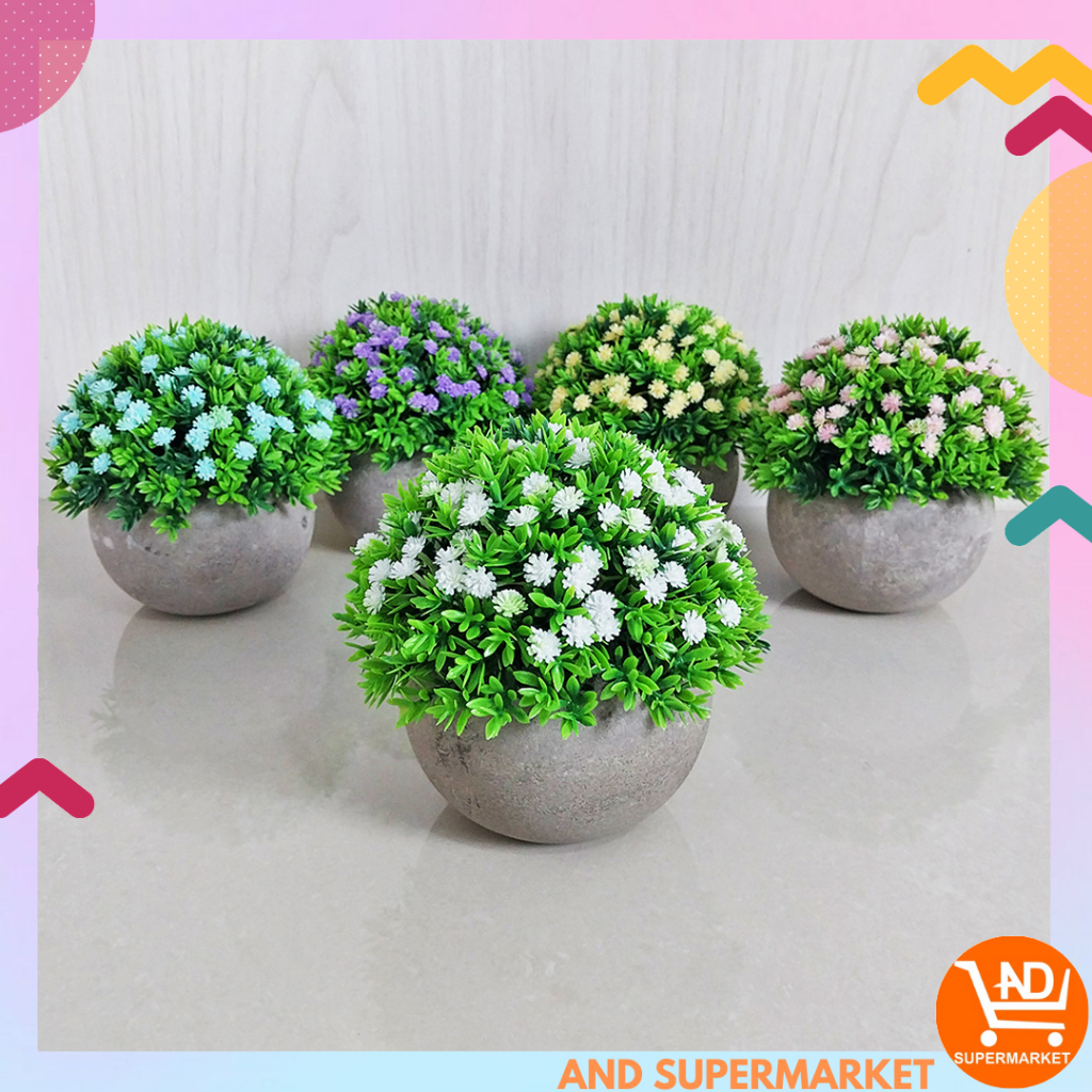 Jual Pot Bunga Hias Dekorasi Rumah Artificial Flowers Import Bunga Hias ...