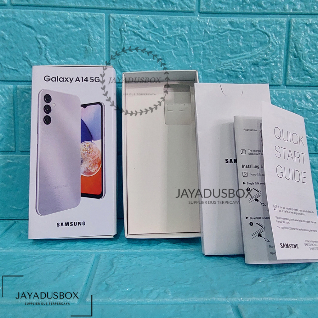 Jual DUS SAMSUNG A14 5G FULL AKESORIS FREE STIKER - FULLSET - DUSBOK ...