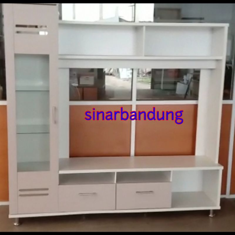 Jual RAK TV MINIMALIS BESAR / RAK TV PUTIH MINIMALIS / RAK TV WALL UNIT ...