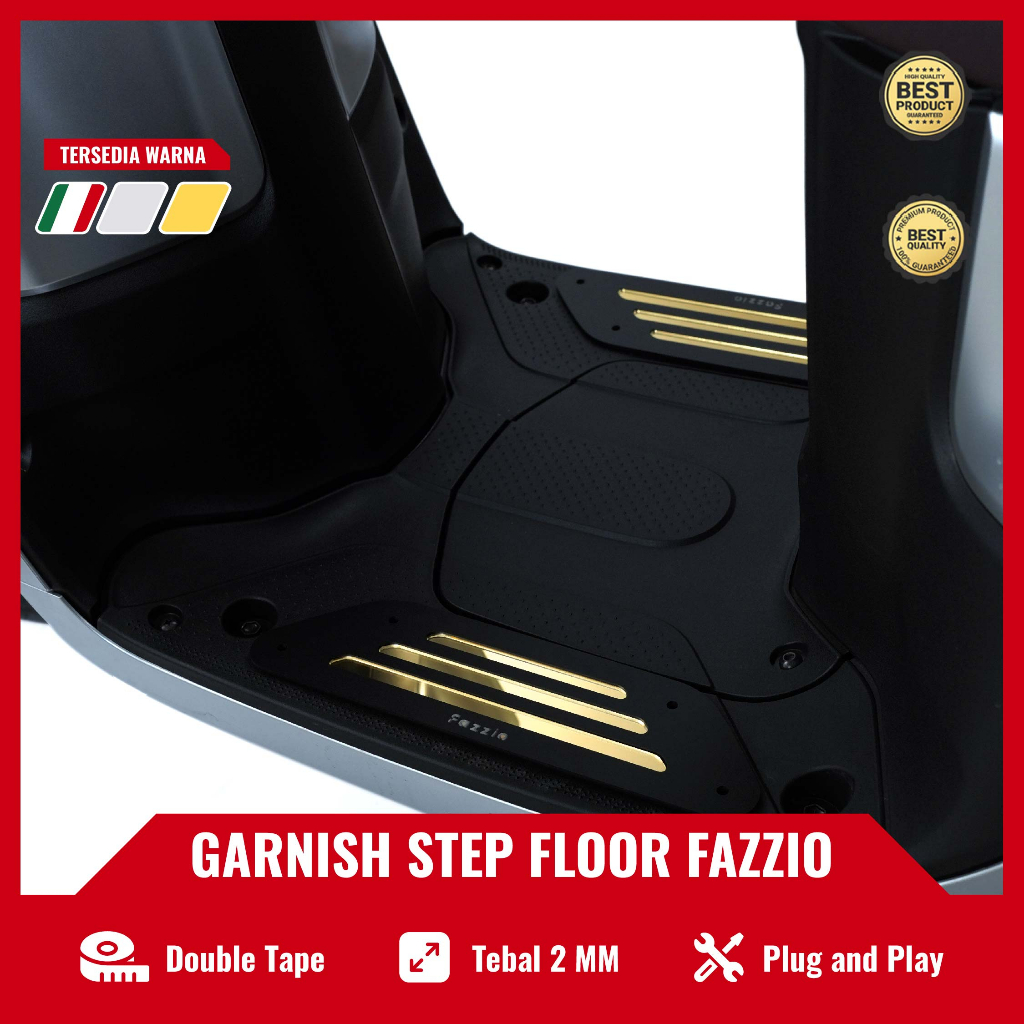 Jual NSA COVER GARNISH STEP FLOOR YAMAHA FAZZIO 125 HITAM DOFF ITALY ...