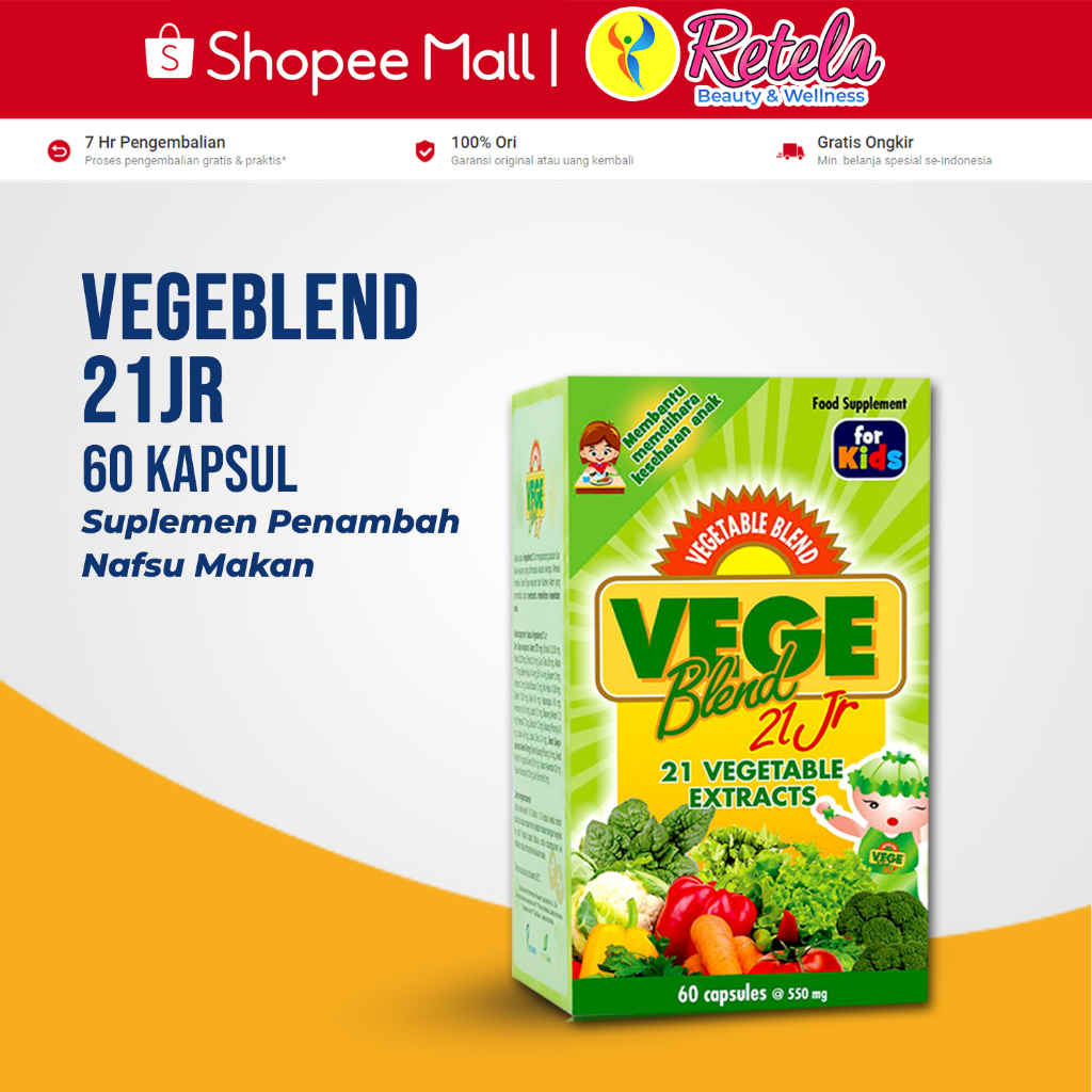 Jual ED Feb 2026 Vegeblend 21 Junior Ekstrak 21 Jenis Sayuran - 60 ...