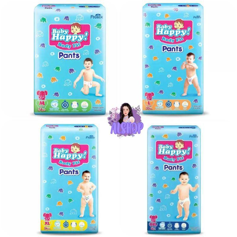 Jual PAMPERS BABY HAPPY PANTS S38 / M34 / L30 / XL26 / XXL24 POPOK BY ALSHOPPURPLE | Shopee ...
