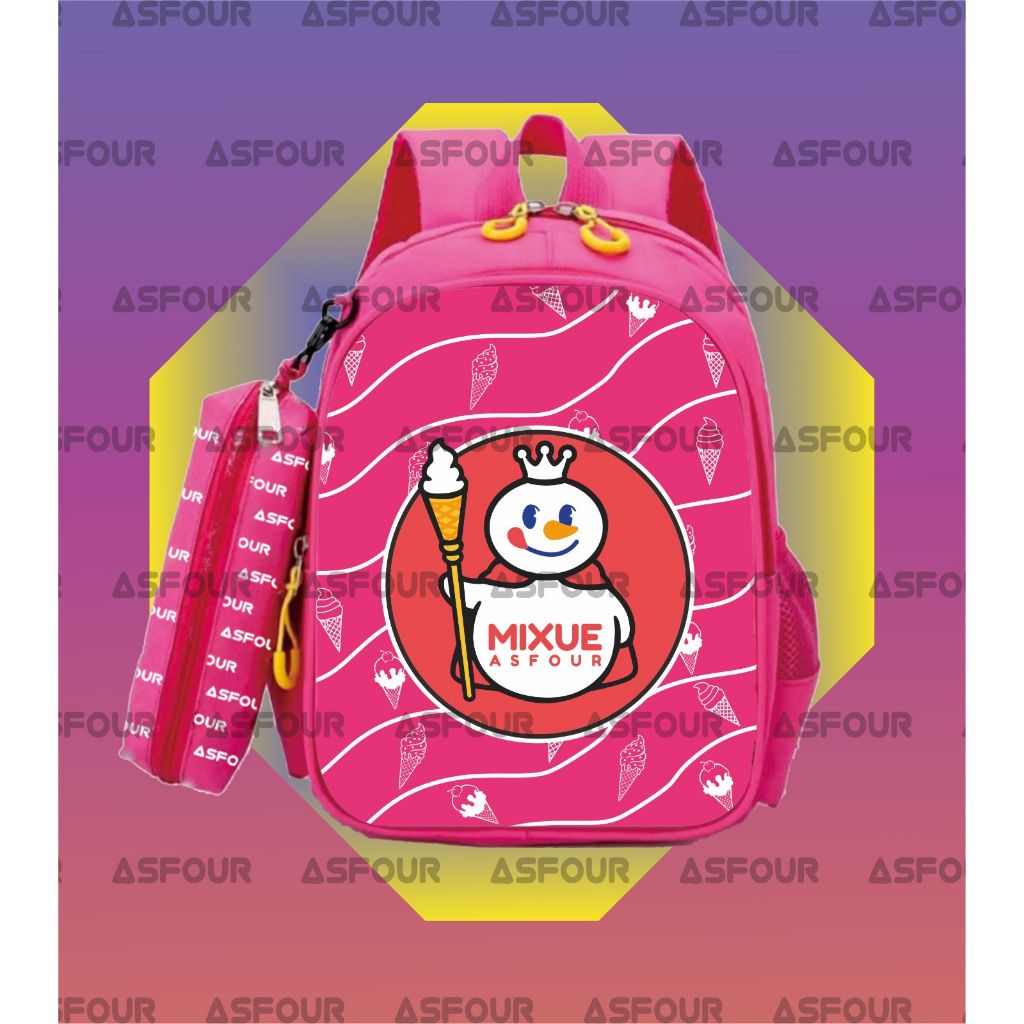 Jual Asfour - MIKSU ICE CREAM Tas Sekolah Anak Ransel Anak Backpack ...
