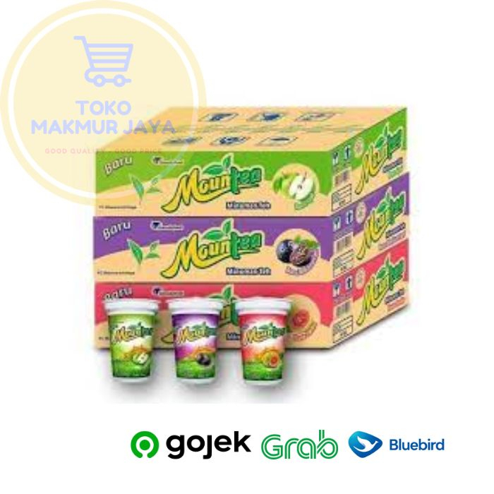 Jual [DUS] MOUNTEA TEH CUP 160ml | 24pcs | Shopee Indonesia