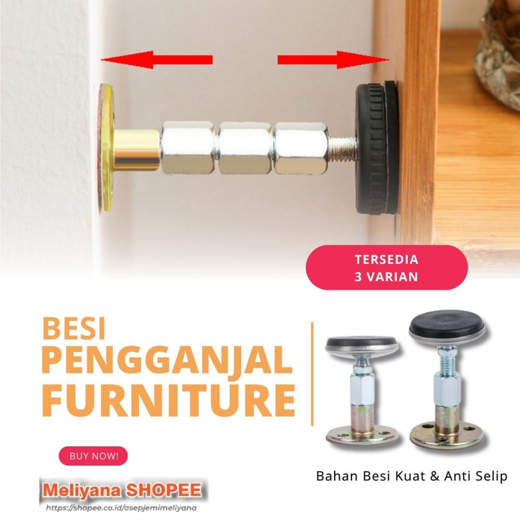 Jual ORIGINAL Baut Stopper Bantalan Penahan Furnitur Kulkas Lemari ...