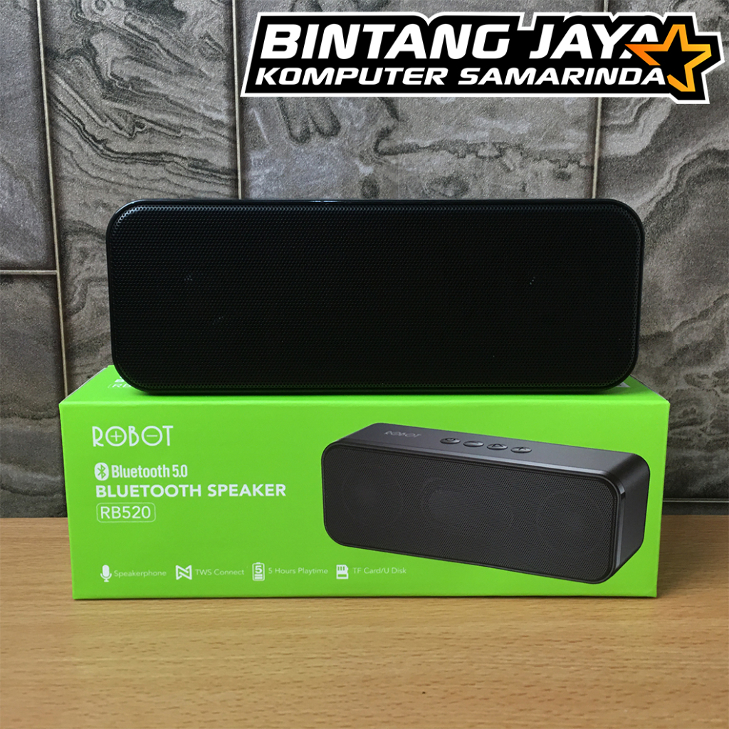 Jual Speaker Bluetooth 5.0 Robot RB520 - Black | Shopee Indonesia