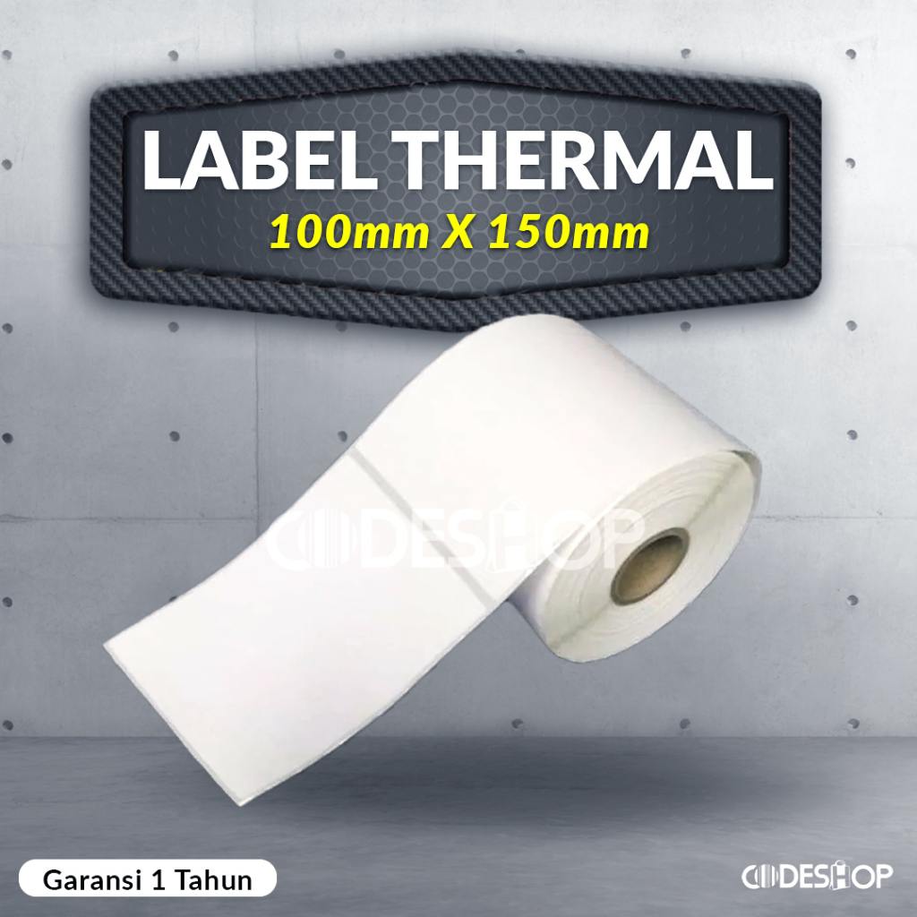 Jual Label Barcode THERMAL 100 X 150 Kertas Sticker 100x150 mm (500 pcs) | Shopee Indonesia