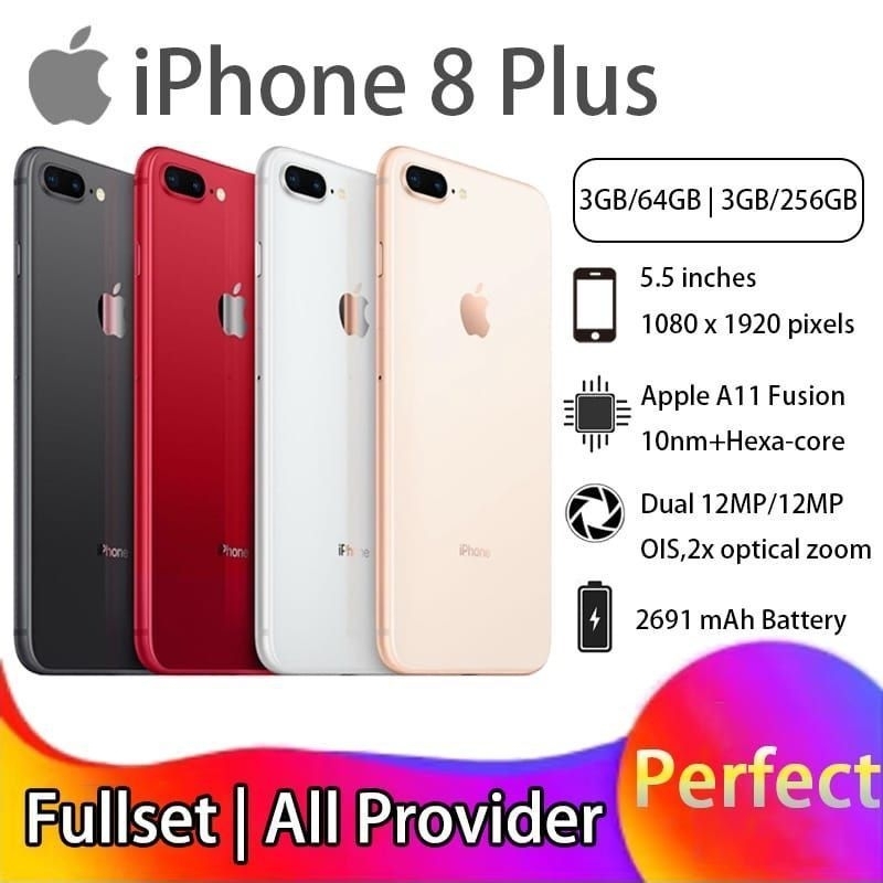 Jual iP 8 / 8 Plus 256GB 64GB Second Mulus Original Fullset | Shopee ...